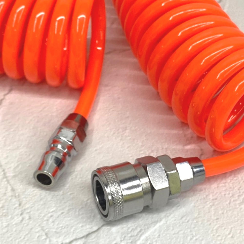 콤프레샤 우레탄 코일 에어호스 8mm x 9m 파라브로 산업용품 파라브로-B2B전문