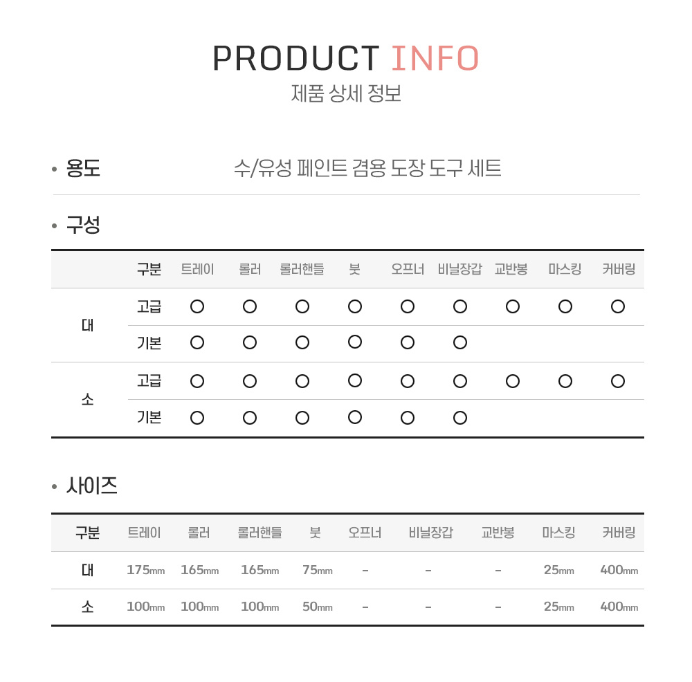 숲으로셀프 도구세트/ 친환경 프리미엄 페인트/ KCC 페인트/ DIY도료