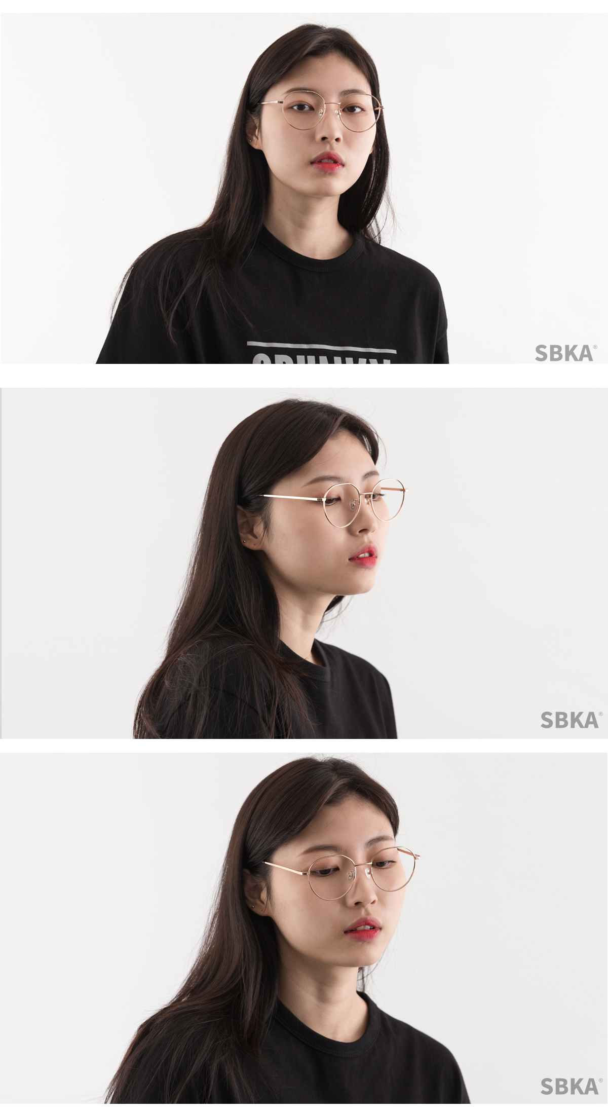 SBKA Ron-C01 라운드 금테 안경 - OCO, 브랜드 편집샵 오씨오