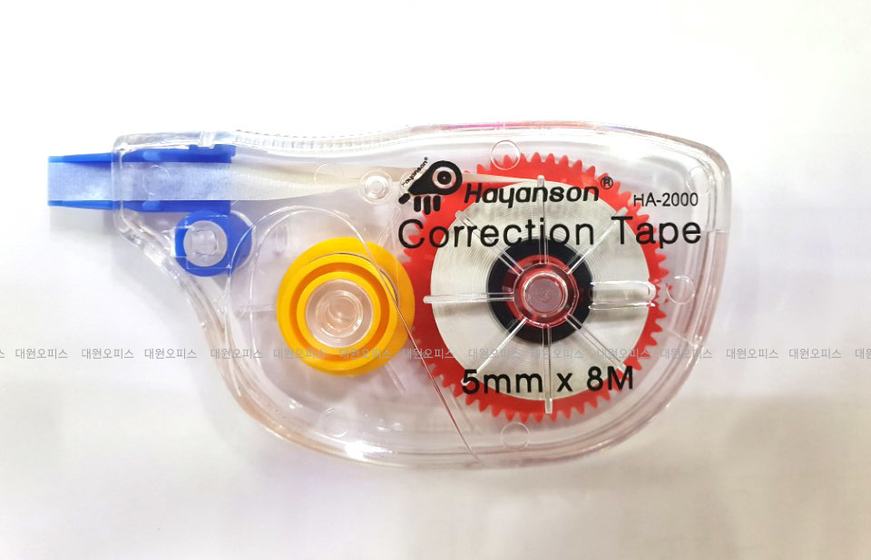 hplusmall 수정테이프 5mmx8m 일본원단 화이트테잎 - 핫트랙스