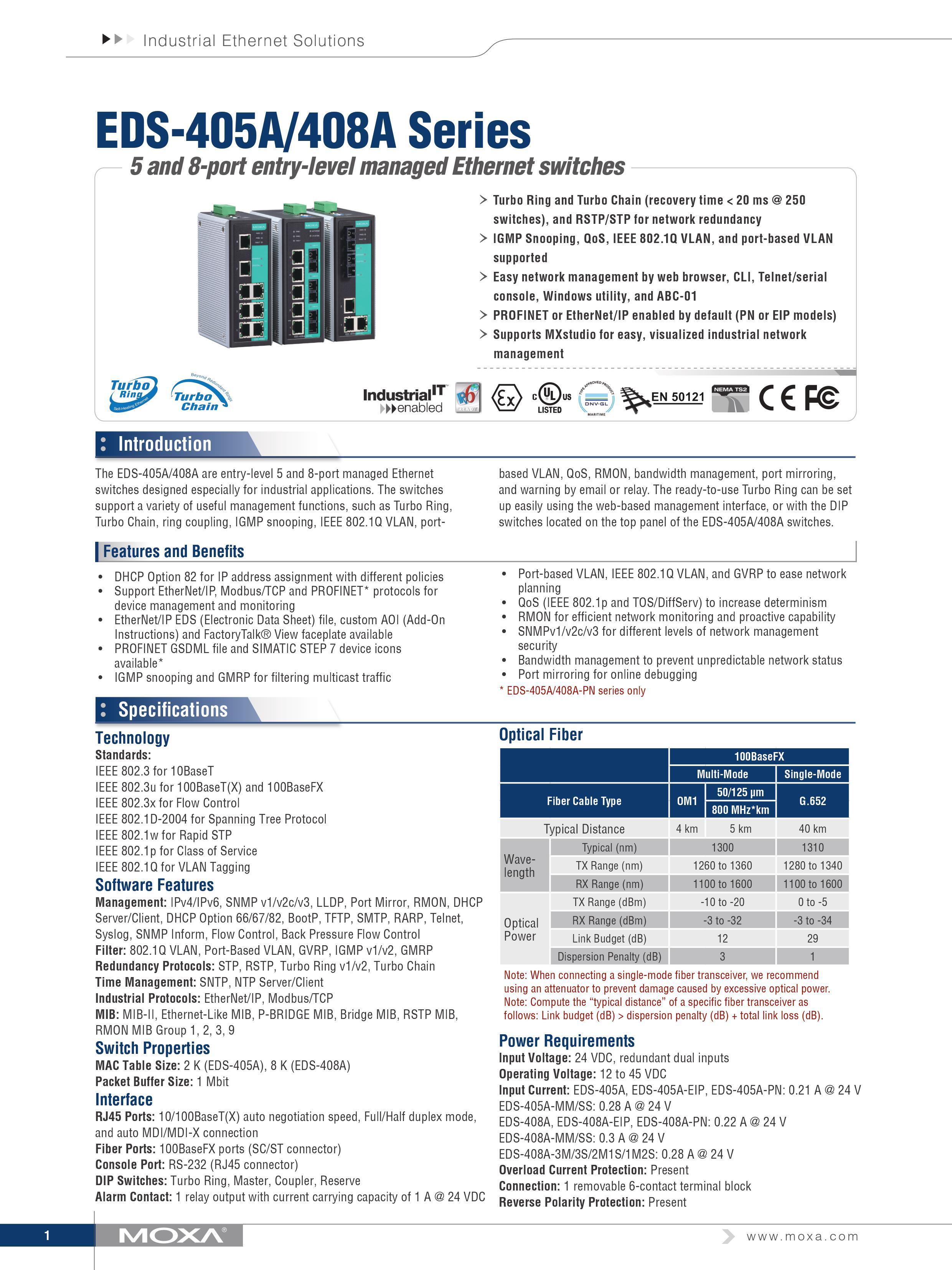 [MOXA] EDS-405A-SS-SC 3P 10/100T-2P 100FX 광스위치 - 정보통신전문-EXATEK