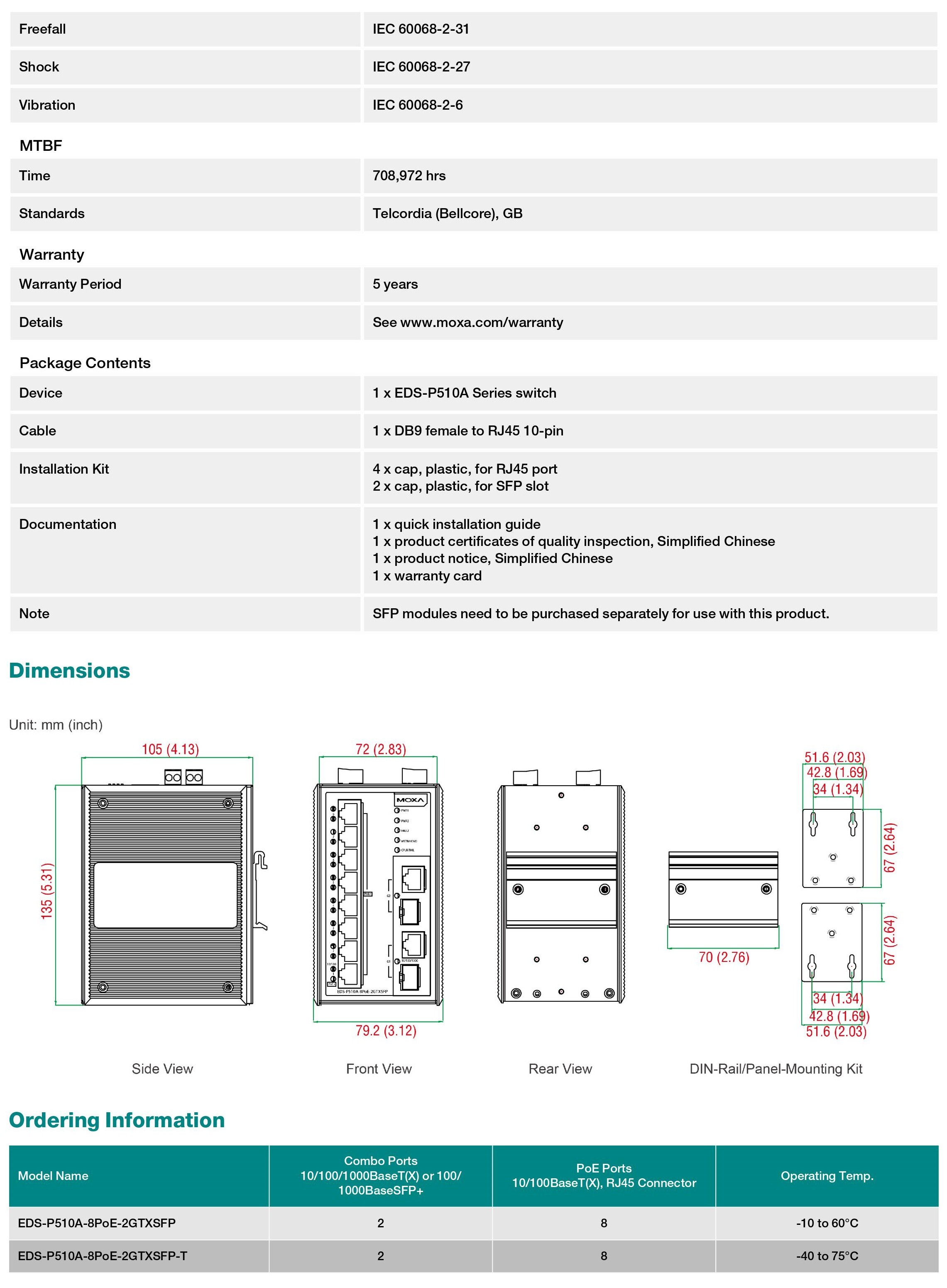 [MOXA] EDS-P510A-8PoE-2GTXSFP PoE Switch - 정보통신전문-EXATEK