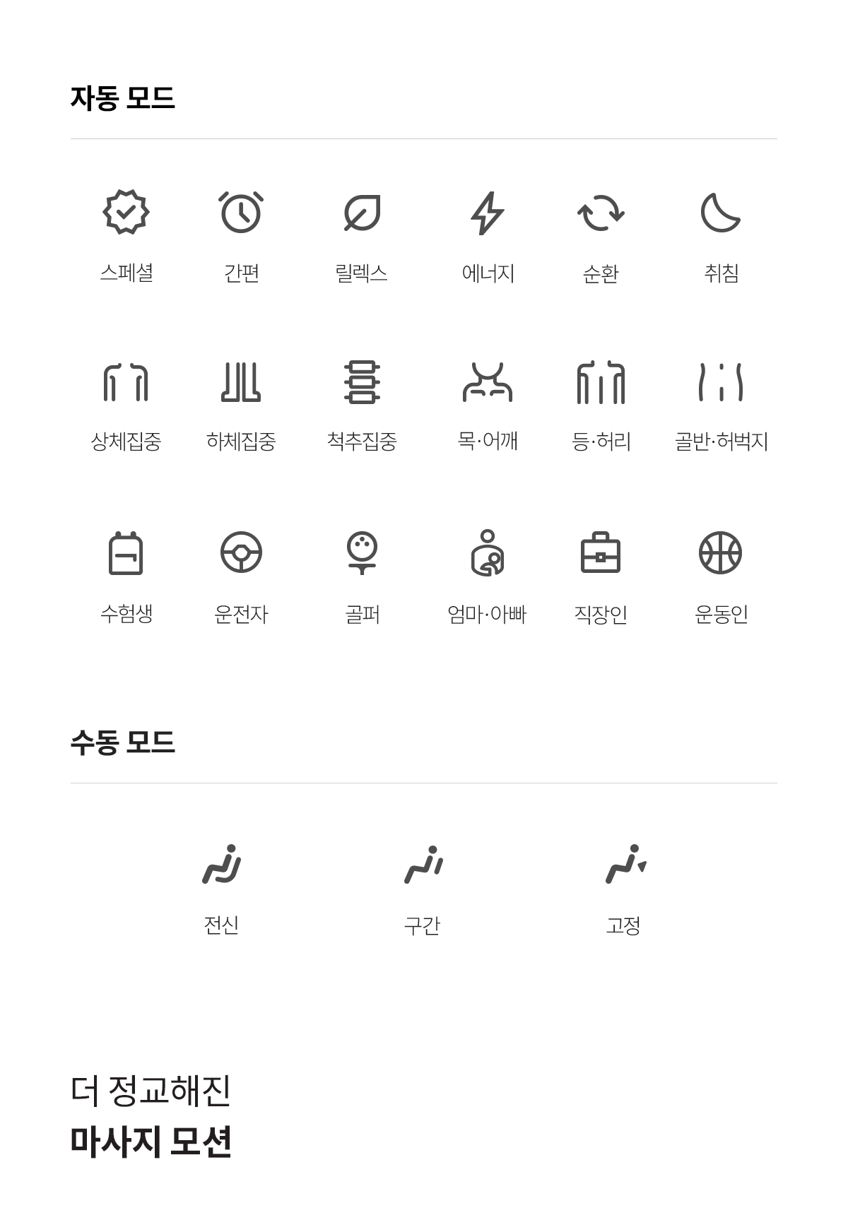 파우제 M8 Fit 안마의자 l 세라젬 공식몰