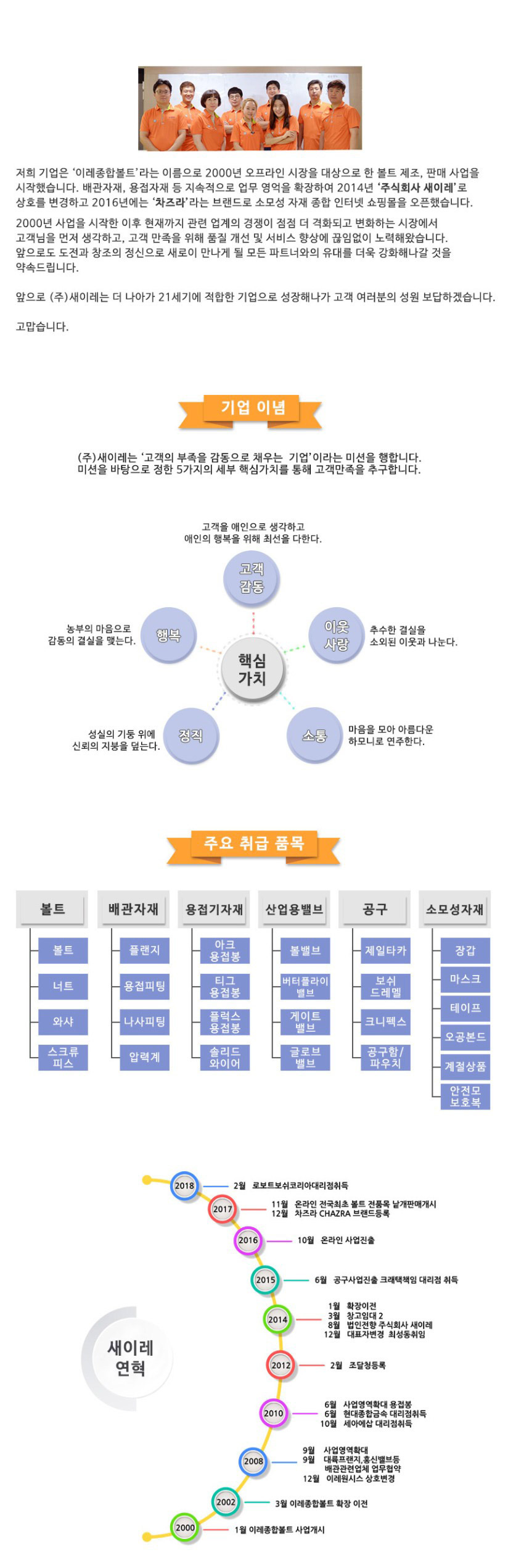 주식회사 새이레 :: 회사소개