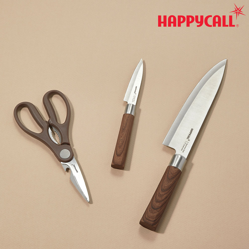 [HC해피콜] 우디크 칼,가위 3종 세트 - KN541샵