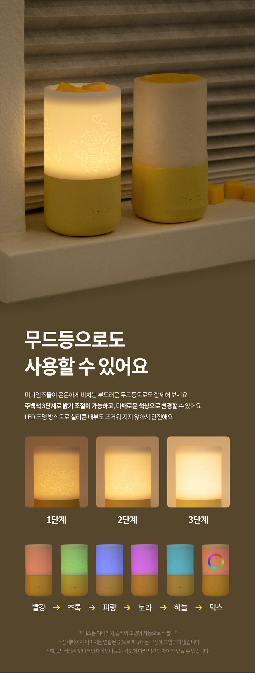 CORE ATTIZ 미니언즈 캔들워머 LED 무드등 큐브왁스 - 핫트랙스