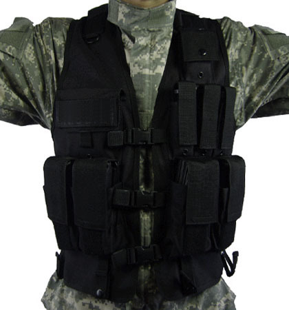 SFG Tactical Urban Assault Vest Black / Black Hawk Down Delta Force ...