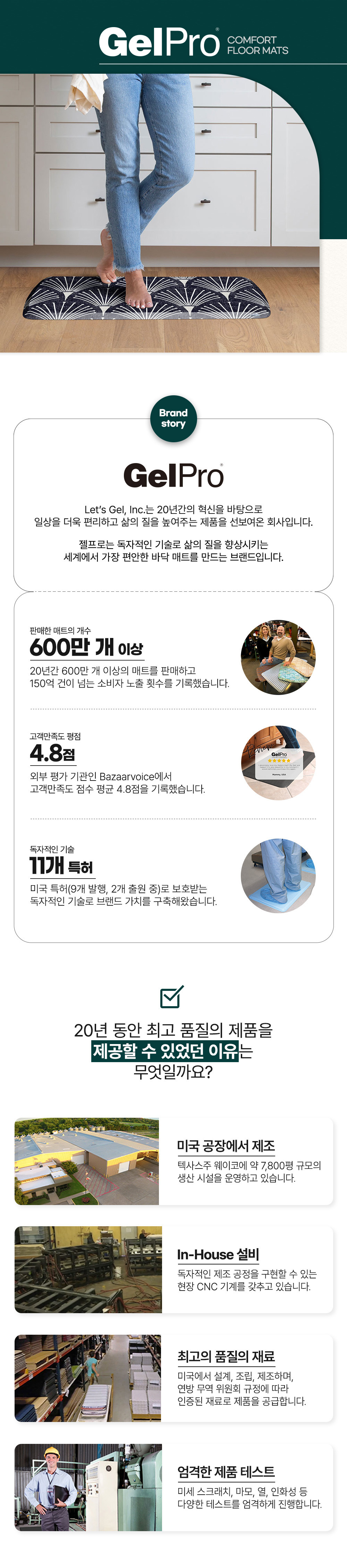 GELPRO(젤프로) 젤프로 주방 매트 소 앨버틴 by 에이미 맥크레디(블루) | S.I.VILLAGE (에스아이빌리지)