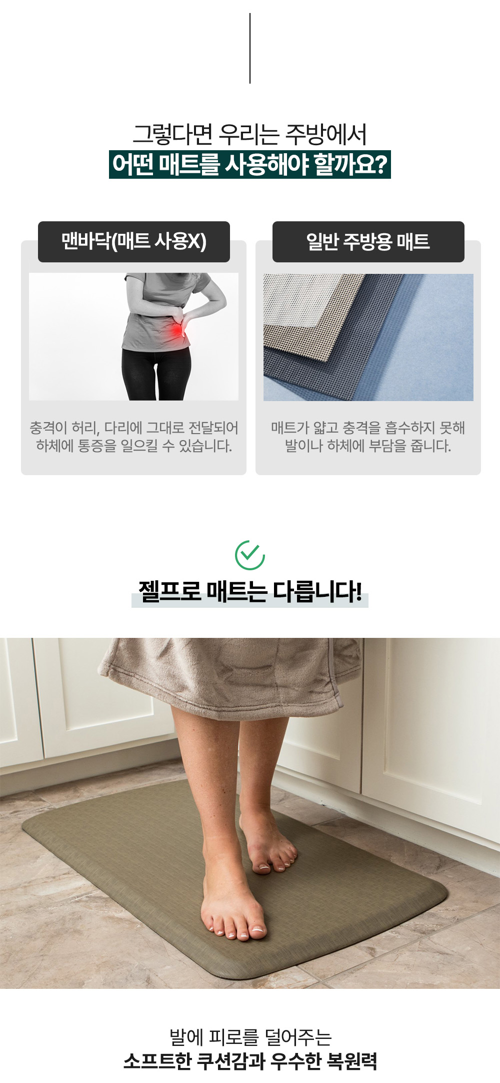GELPRO(젤프로) 젤프로 주방 매트 소 앨버틴 by 에이미 맥크레디(블루) | S.I.VILLAGE (에스아이빌리지)