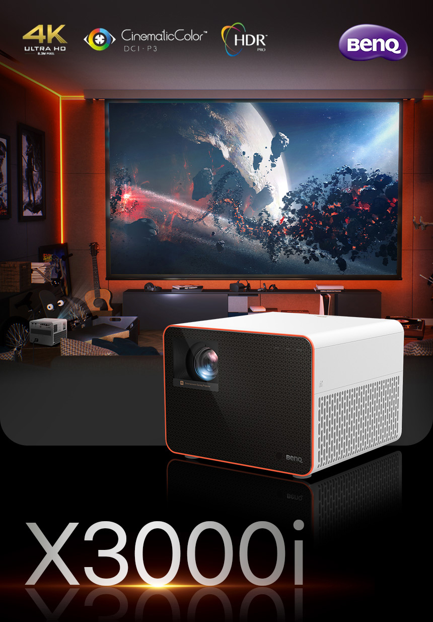 벤큐 X3000i 빔프로젝터 [4K UHD(3840x2160) / 3,000안시] : 컴퓨존