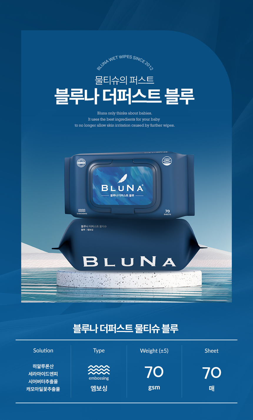 물티슈 > [최종 15,717원]더퍼스트 블루 70gsm 물티슈 70매 20팩 엠보싱 | 오늘의집 쇼핑
