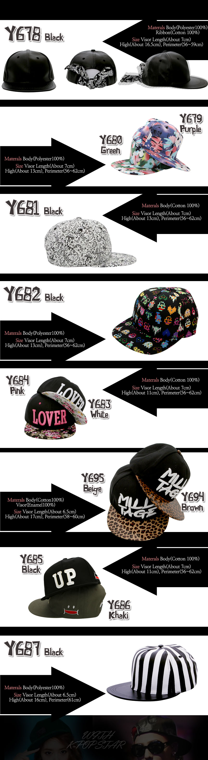 ?SNAPBACK CAPS/Hats?UNISEX/K-POP STAR CAPS/HATS/HATER/Running Man/High ...