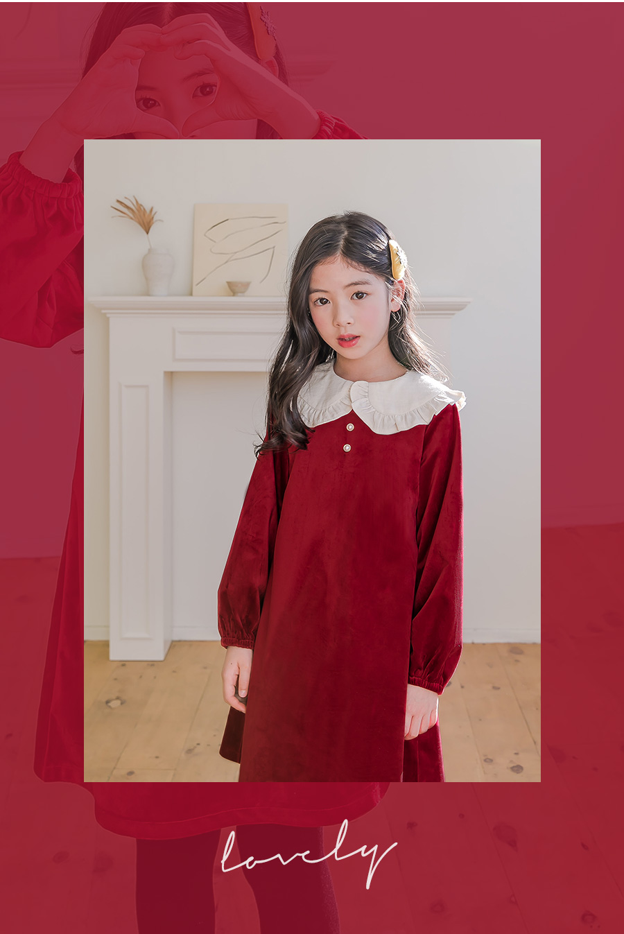 W621]로젤린벨벳원피스