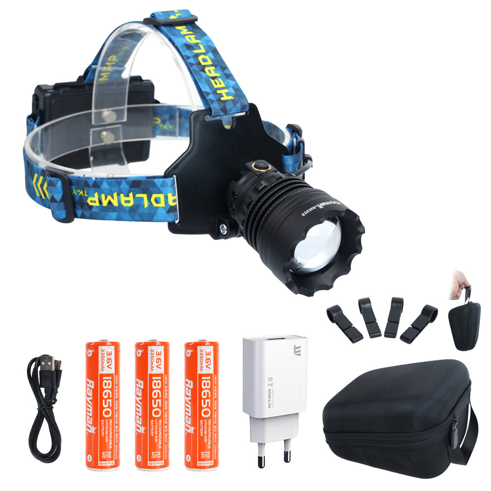 해루질 충전식 헤드랜턴 화이트 레이져 LED 센서 RM303-10050FS 풀세트 - MILI-KO 밀리터리 쇼핑몰