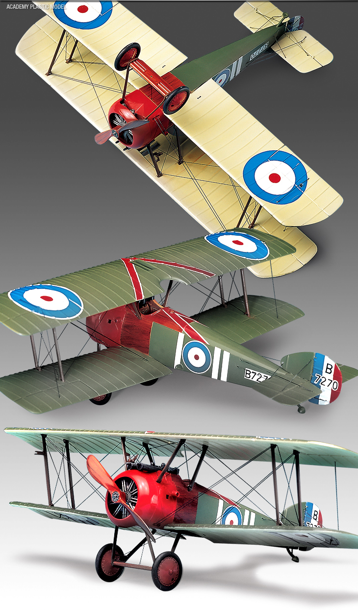 Academy Aircraft Military 1/32 Scale Plastic Model Kit Stopwith Camel F ...