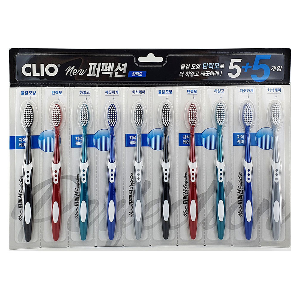 hplusmall 크리오 NEW퍼펙션 탄력모(5+5개입) 칫솔 - 핫트랙스